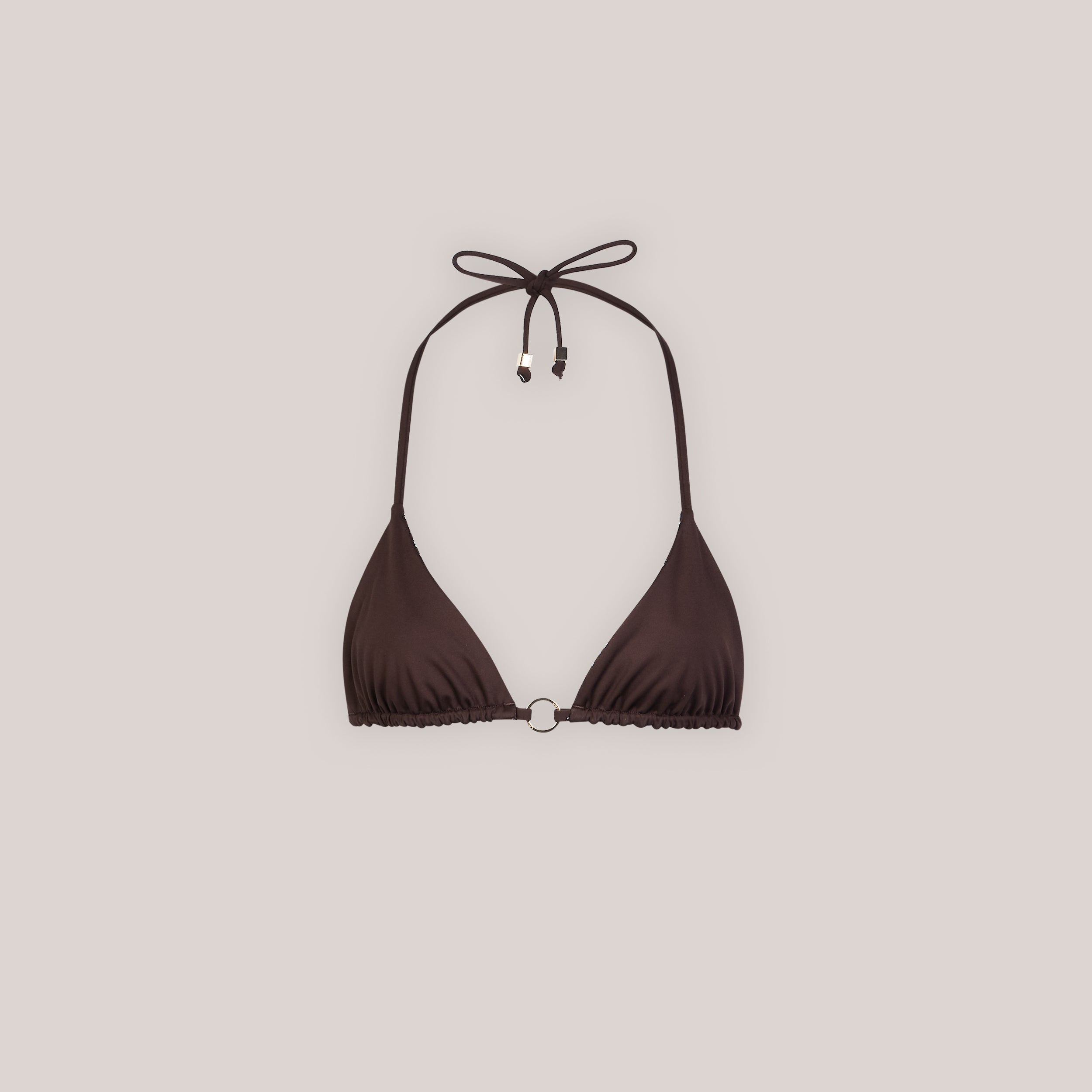 Reversible Triangle Bikini Top - Brown/Floral – Lounge Underwear